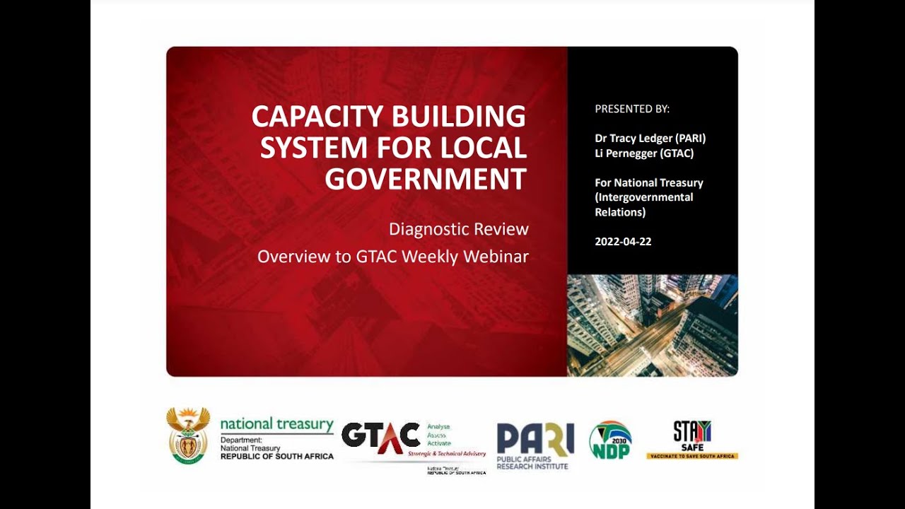 GTAC Webinar - Diagnostic Review of the Capacity Building System for ...