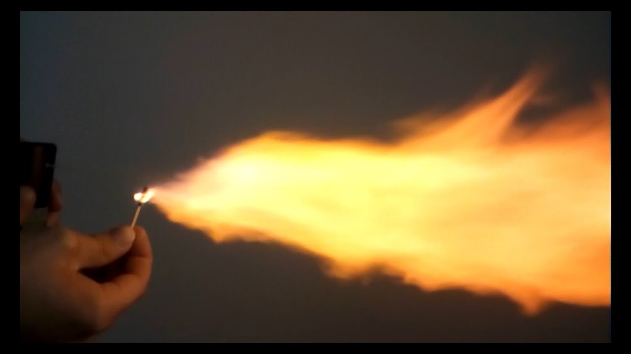 Miotacz ognia z dezodorantu || Deodorant Flamethrower - YouTube