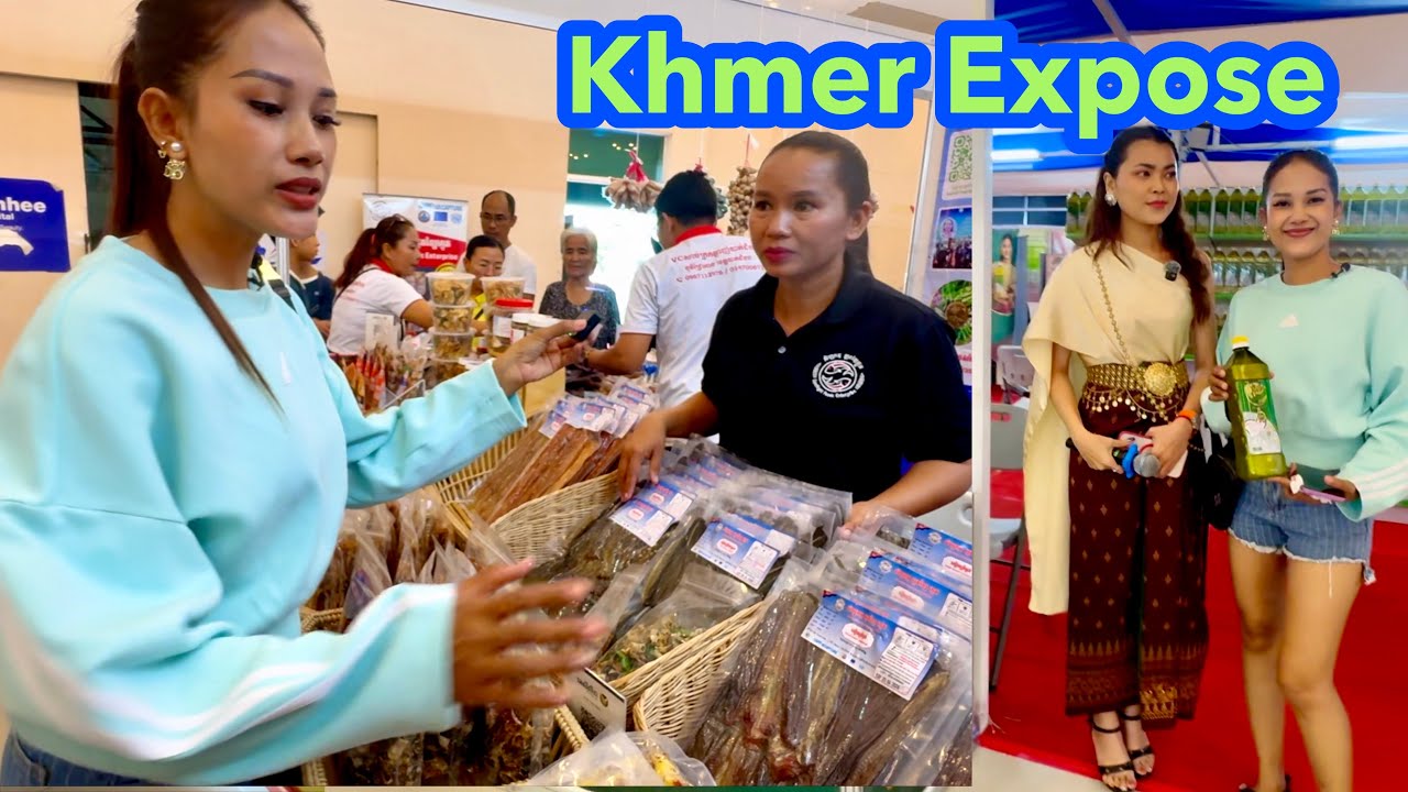 Local Khmer Product Exhibition Tour In Phnom Penh Capital - YouTube
