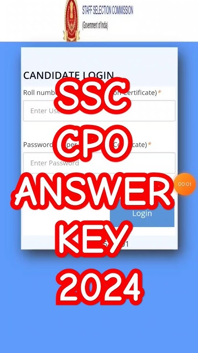 SSC CPO Answer key 2024 kaise check kare #ssccpoanswerkey - YouTube