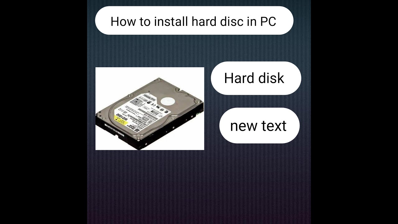 CPU Me Hard-Disk Kaise Set Kare | How To Install New Hard-Disk On A PC ...