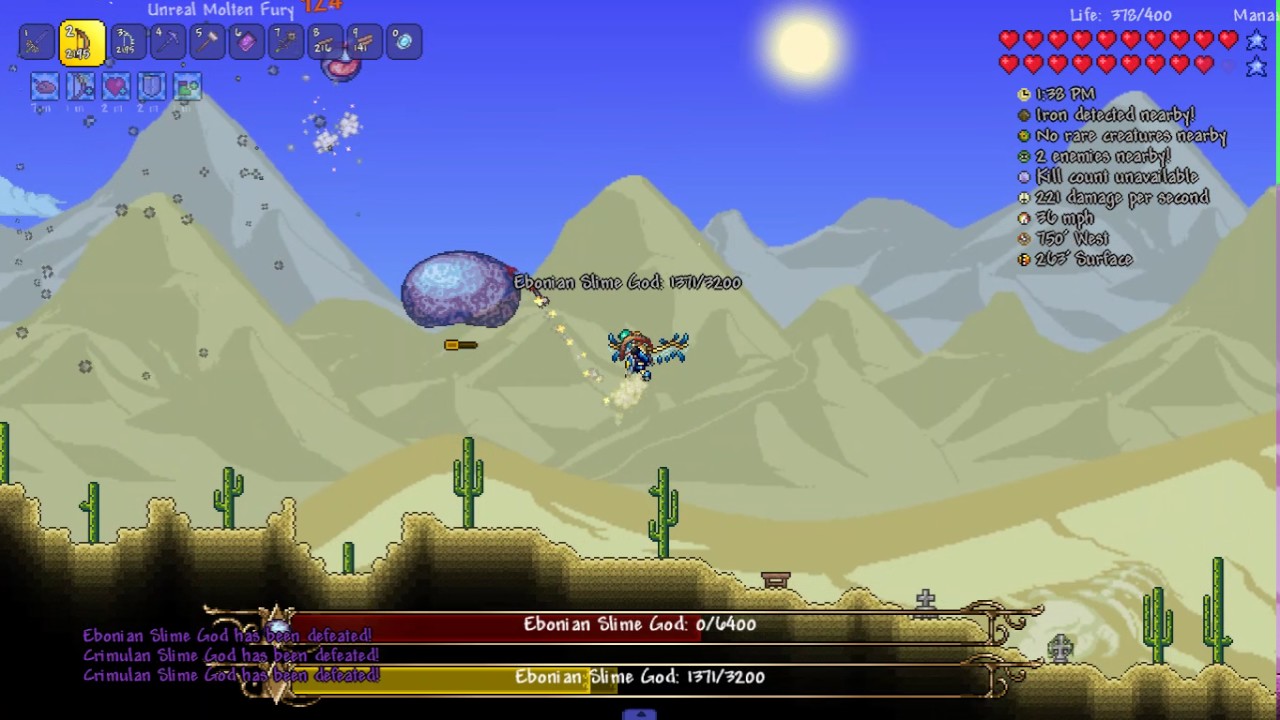 Calamity Mod - Pre-hardmode Revengeance Slime God Strategy - YouTube