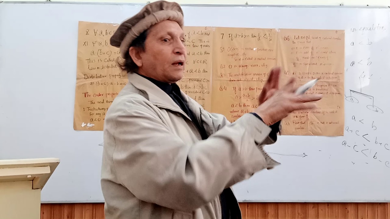 The order properties of real numbers Part 1/2 - YouTube