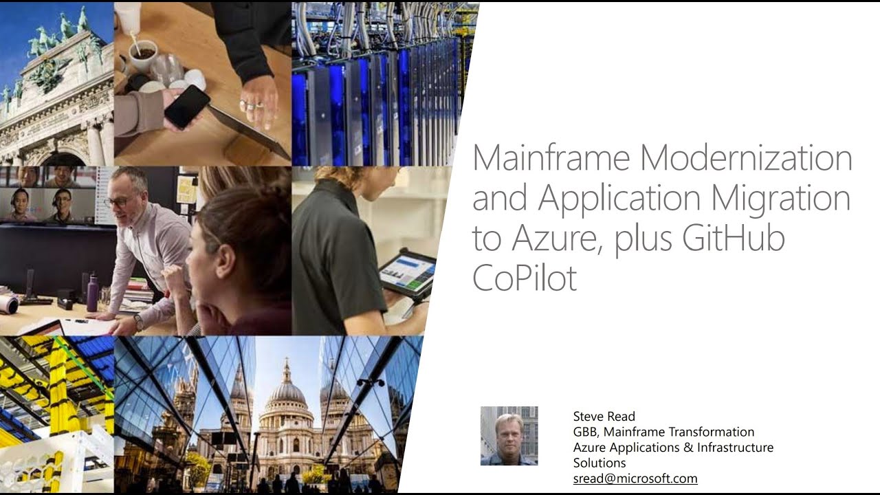 Mainframe Modernization & Application Migration to the Cloud - YouTube