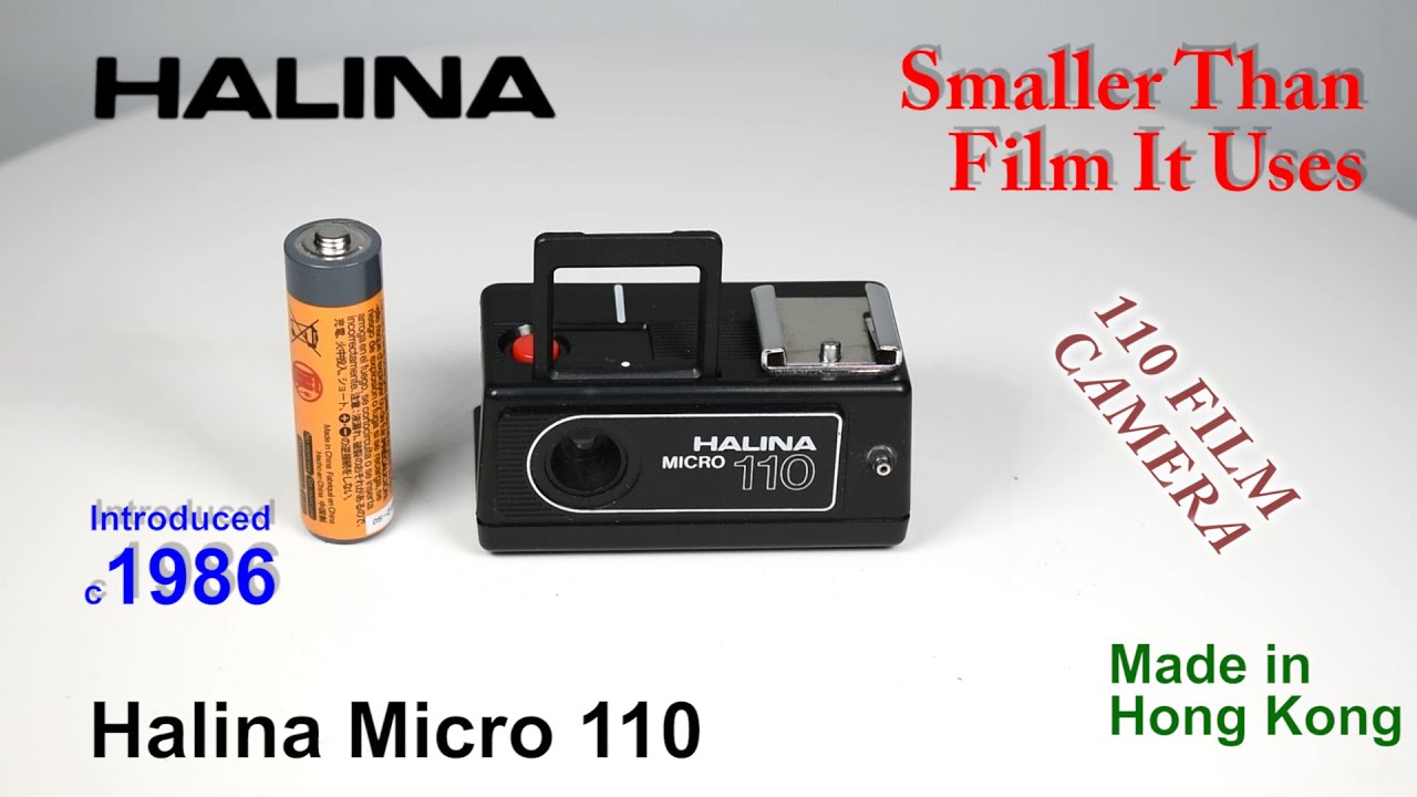 1986 HALINA Micro 110 - 110 Film Camera - YouTube