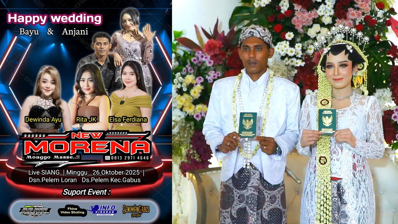 LIVE MORENA IN PELEM - GABUS || WEDDING BAYU & DEWI || FHINA RECORD ...