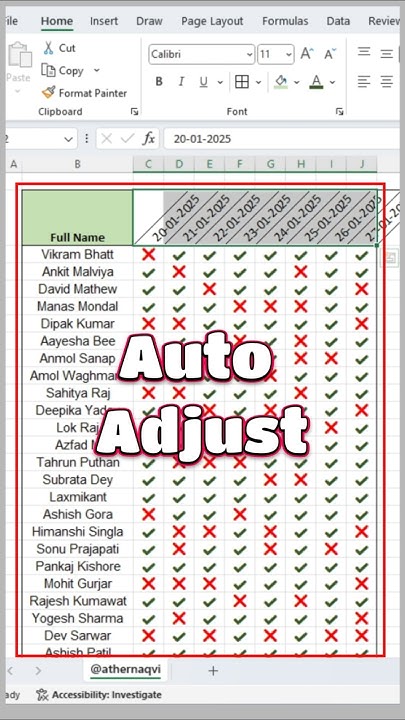 Auto adjust column using shortcuts l Rotate text in excel to adjust the header #excelshorts # ...