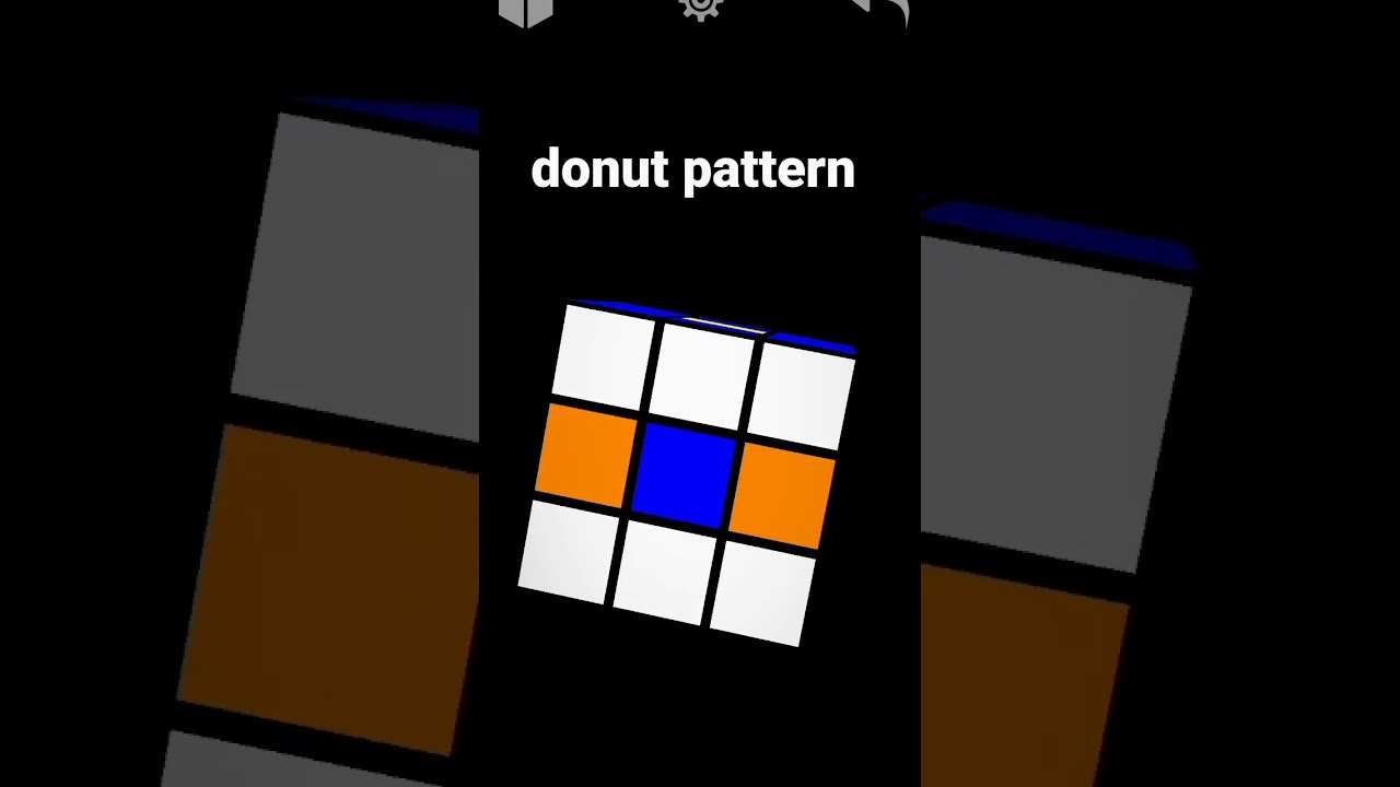 How To Make Donut Pattern On 3 By 3 Rubik s Cube With Only Two Moves How To Make Donut Pattern On 3 By 3 Rubik s Cube With Only Two Moves