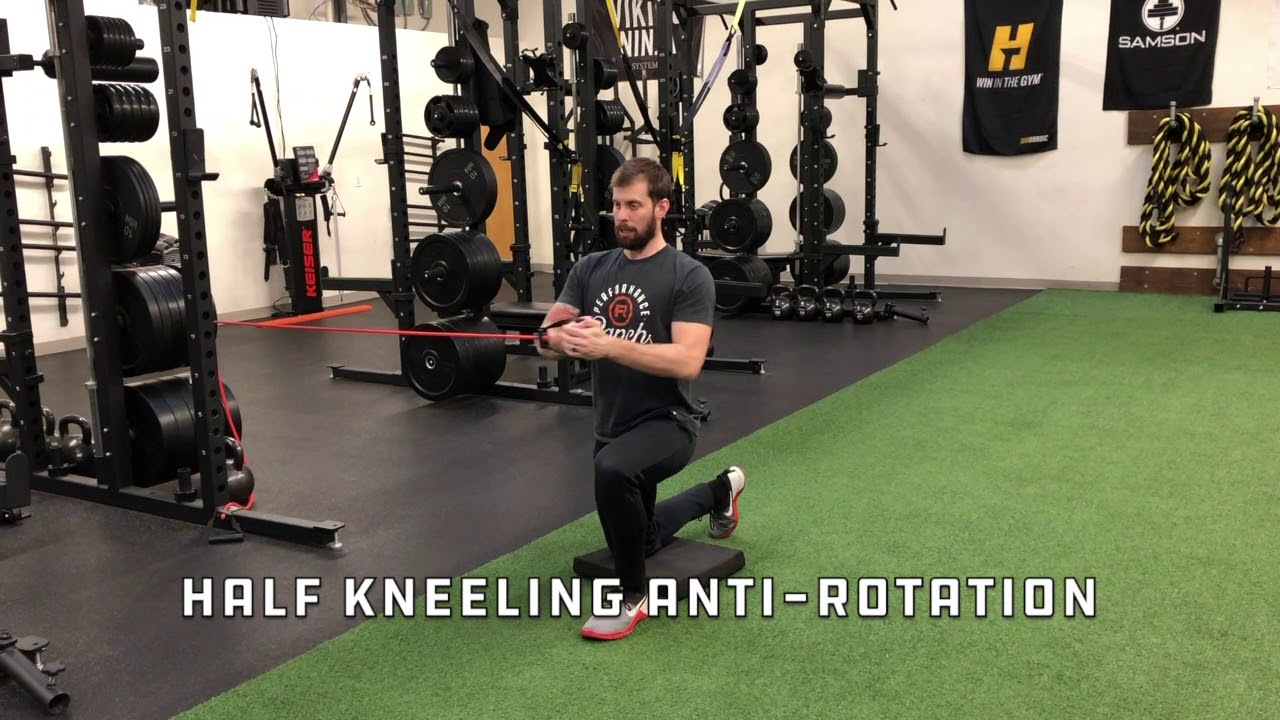 Half Kneeling Anti Rotation - YouTube