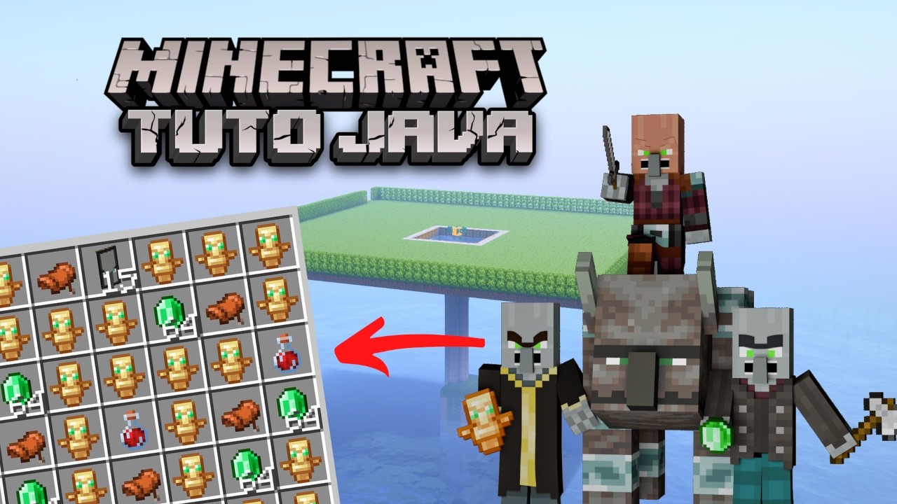 Des TOTEMS en toute sécurité avec cette ferme à raids de Minecraft Java - TUTO COMPLET - YouTube