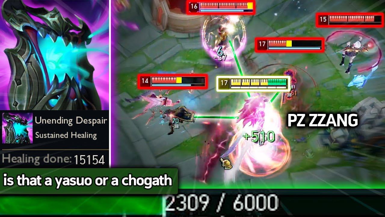 IS THIS EVEN YASUO ANYMORE?? 6000HP UNENDING DESPAIR YASUO!!! - YouTube