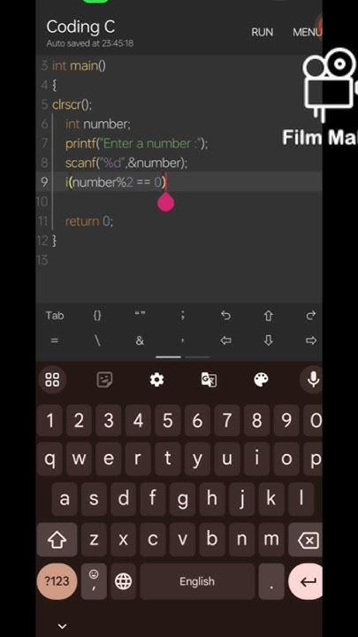 A C programme to check whether a number is even or odd #coding #codinglife - YouTube