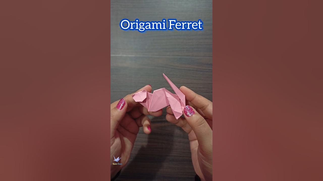 Origami Ferret | simple origami animal | Easy Origami Animal #shorts #origami - YouTube