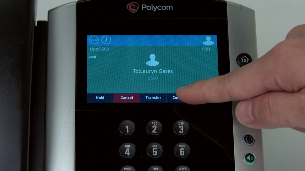 VVX How to use the conferencing feature - YouTube