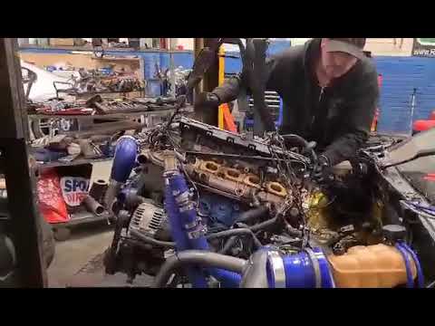 BMW e36 S50 B30 Turbo engine removal - YouTube
