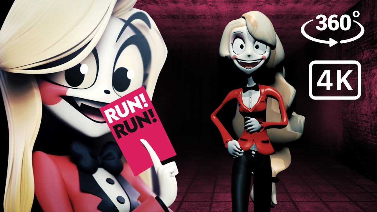 Charlie from HAZBIN HOTEL chase you But in VR 360 ° Video - YouTube