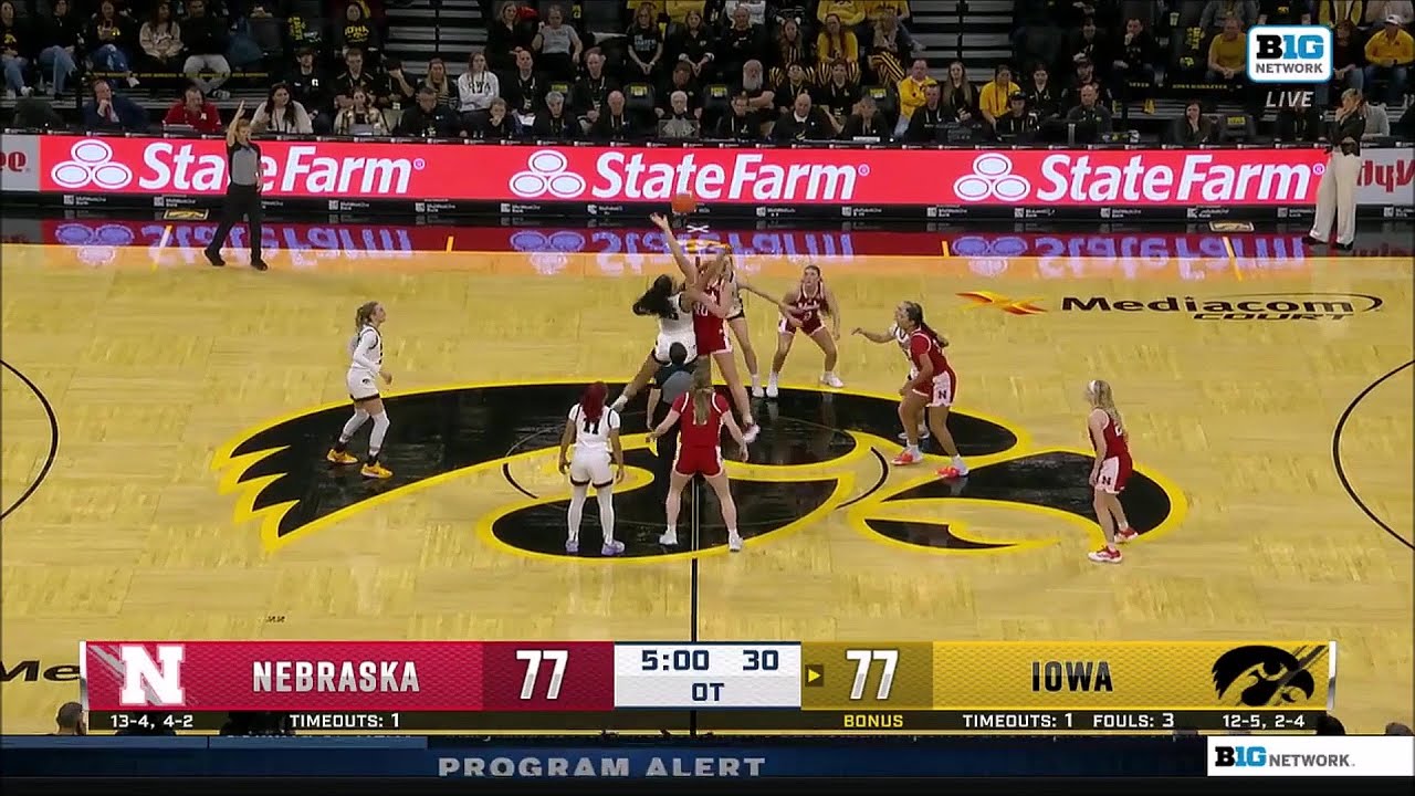 OVERTIME: Iowa Hawkeyes vs Nebraska Cornhuskers | Women's College ...