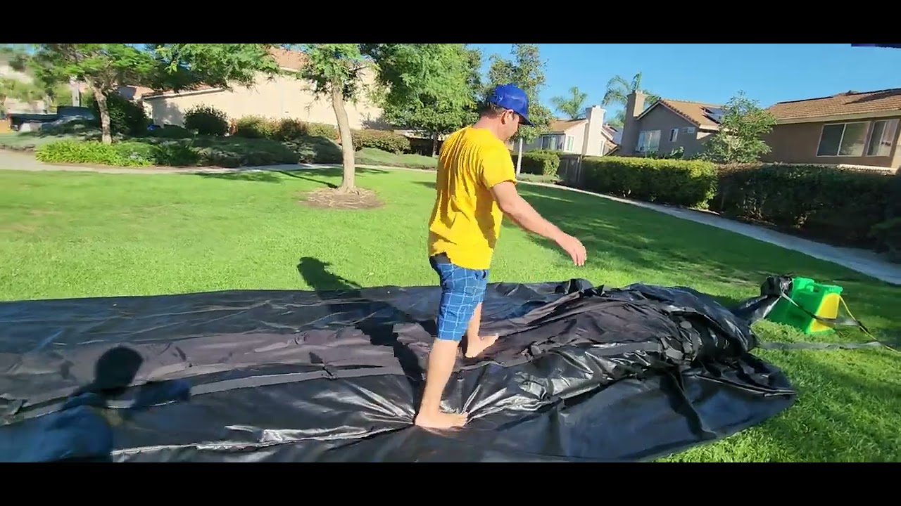 How to roll up an INTIMATE XL series 30ft inflatable movie screen by ...