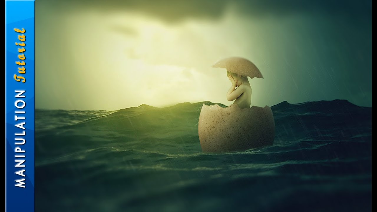 Photoshop Photo Manipulation Tutorial - The Egg - Photoshop CC - YouTube