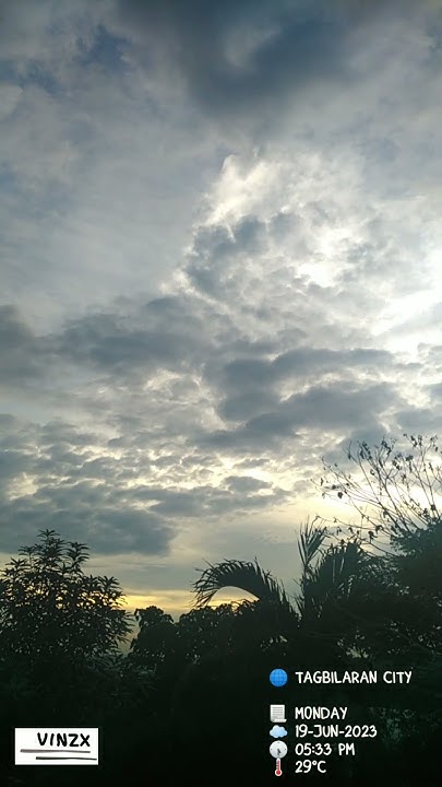 TAGBILARAN CITY WEATHER | AFTERNOON: 19-JUN-2023 (1733H) | vInzx - YouTube
