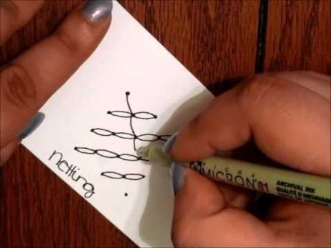 Tangle Tutorial Netting - YouTube