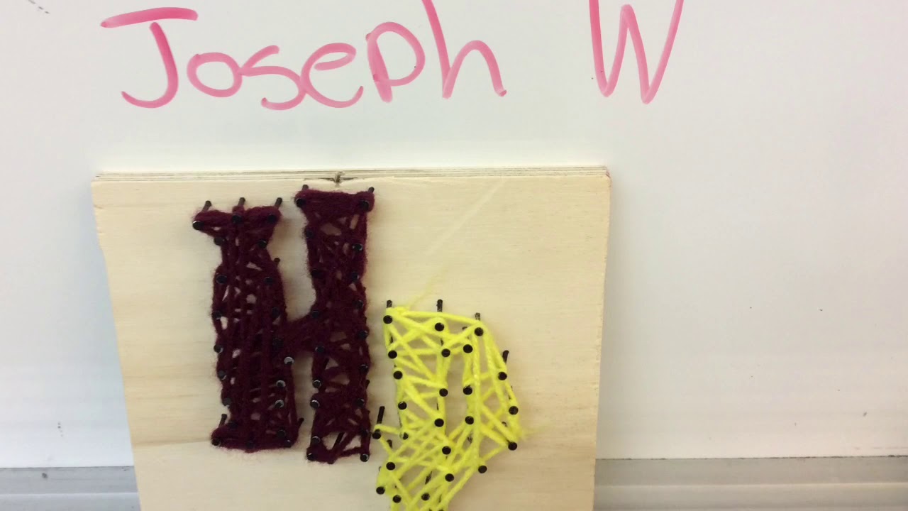 Grade 8 STEAM- String Art 2019 - YouTube