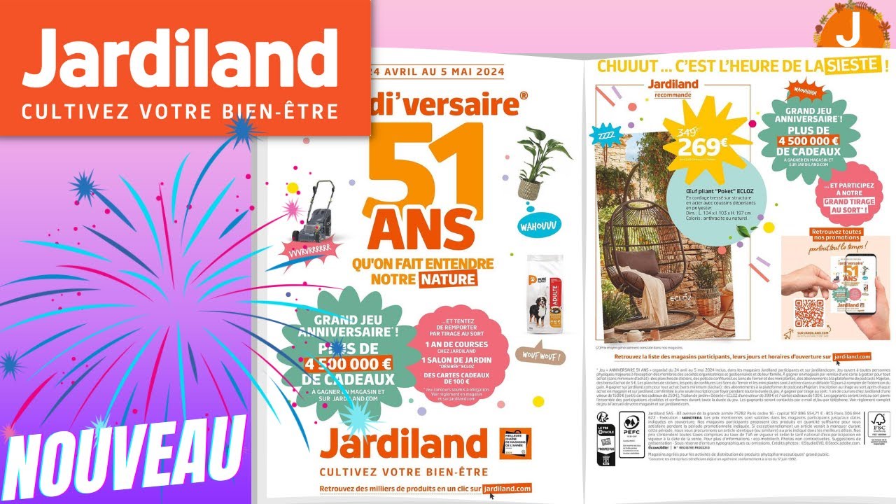 catalogue JARDILAND du 24 avril au 5 mai 2024 ANNIVERSAIRE- FRANCE ...