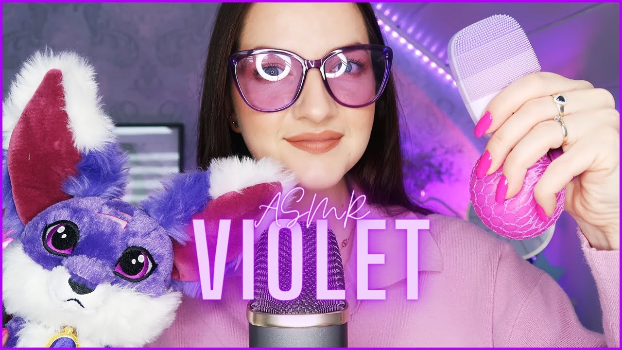 VIOLET TRIGGERS 💜 Tylko FIOLETOWE Wyzwalacze 💜 ASMR Po Polsku - YouTube