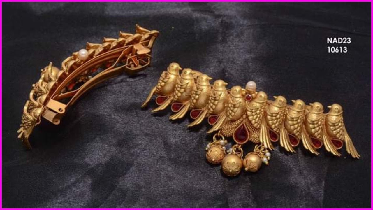 1 gram gold matte finish hair clips with price || buy online matte ...