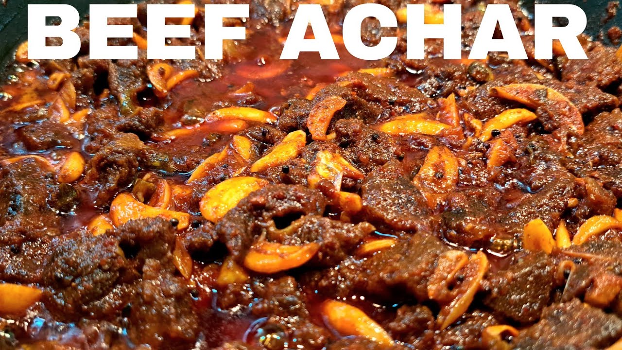 BEEF ACHAR - Kerala Style Recipe||ബീഫ് അച്ചാർ ||Beef Pickle Recipe ...