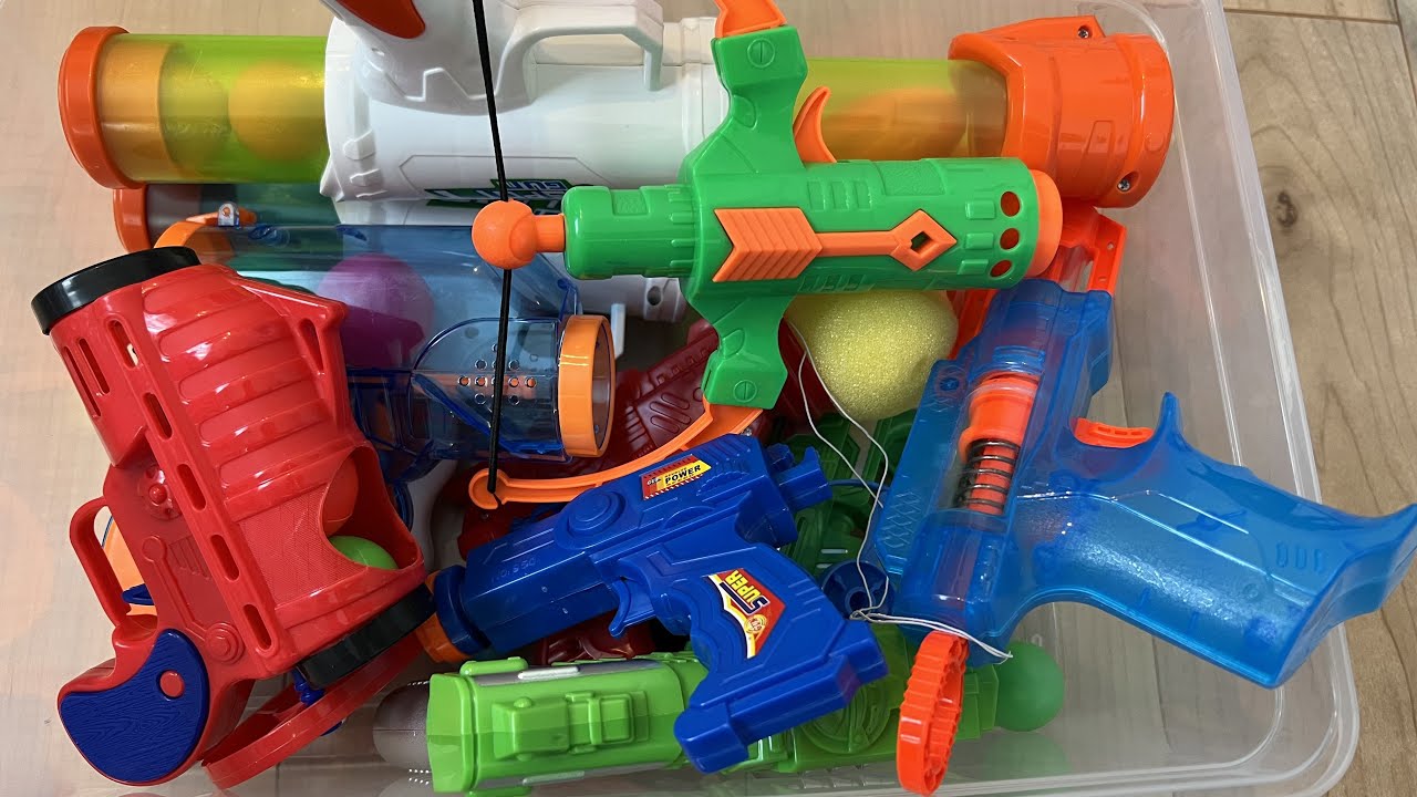 Nerf war : New and Old Nerf GUNs - YouTube