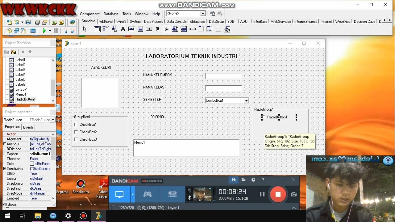 UAS PEMOGRAMAN KOMPUTER MEMBUAT PROGRAM VCL MENGGUNAKAN BORLAND DELPHI 7 - YouTube