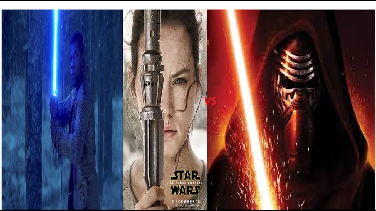 Star Wars The Force Awakens Final Fight Scene Finn & Rey Vs Kylo Ren ...
