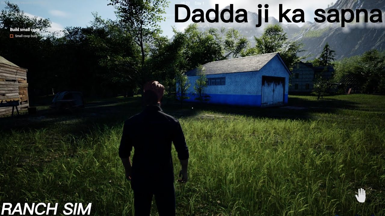 RANCH SIM -ep 1- playing ranch sim for the first time and demolished ...