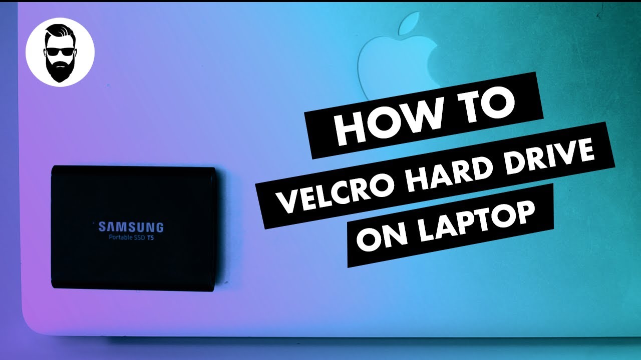 How to velcro hard drive to laptop - YouTube