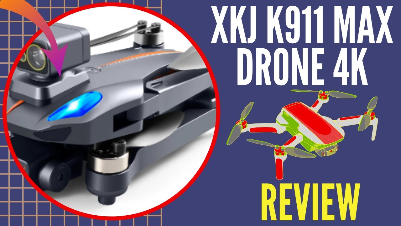 XKJ K911 Max GPS Drone 4K Com GPS - Melhor Drone Custo Beneficio 2022 ...