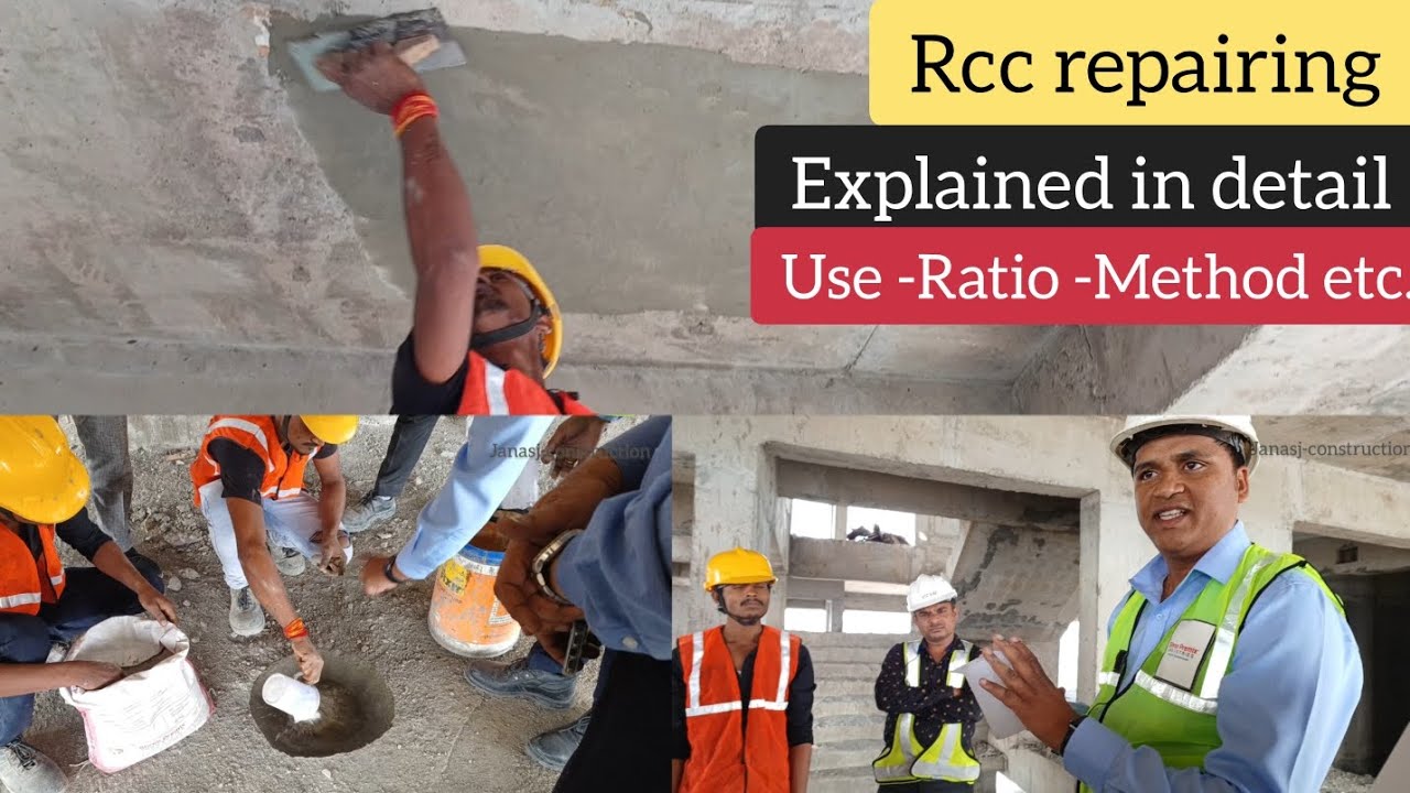 Rcc repair detailed video [Material -Consumption-Ratio-Application-use ...