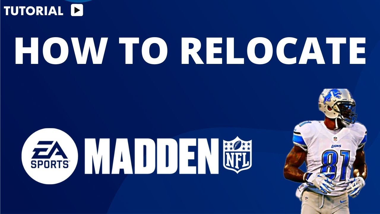 How to relocate in Madden 23 - YouTube
