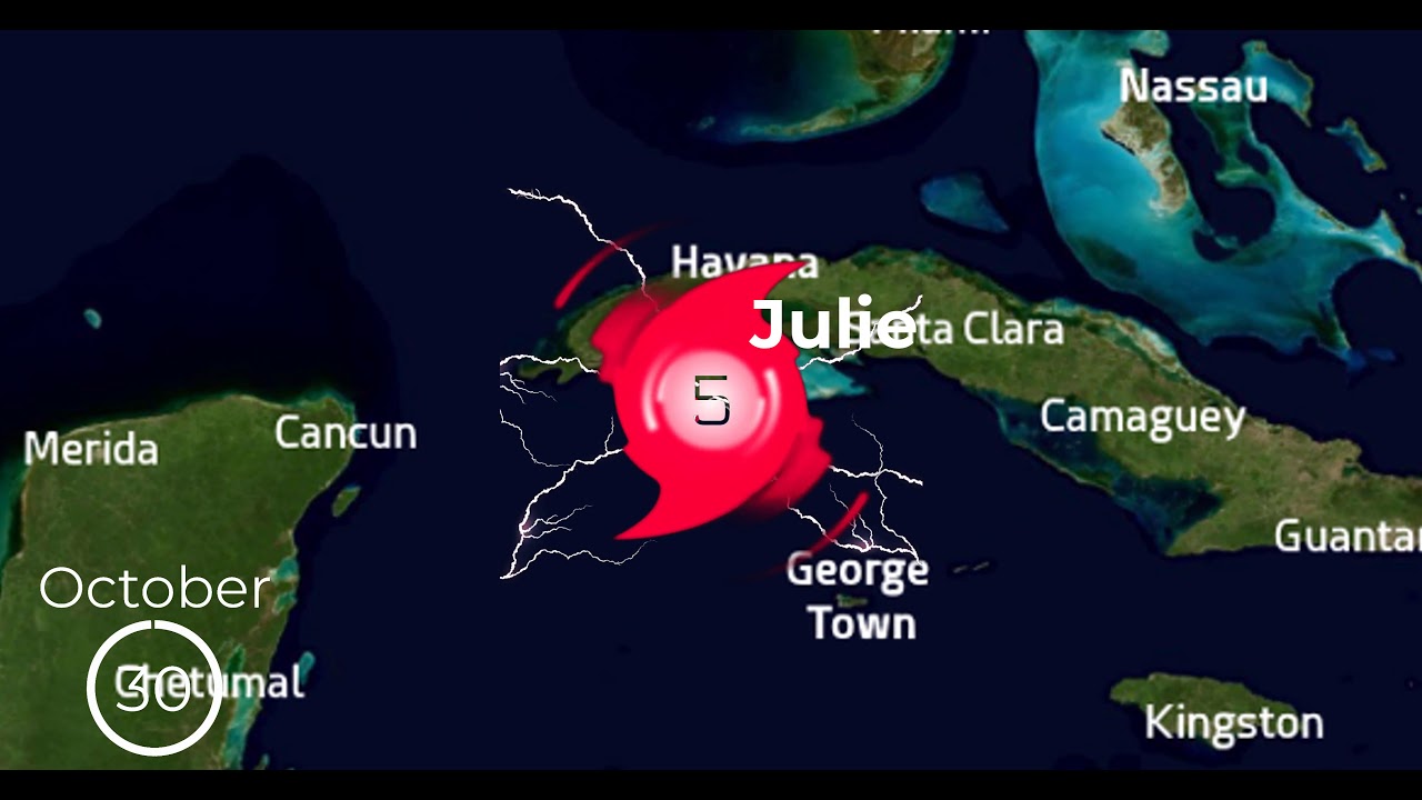 Hurricane Julie (2022) Hypo Animation - YouTube