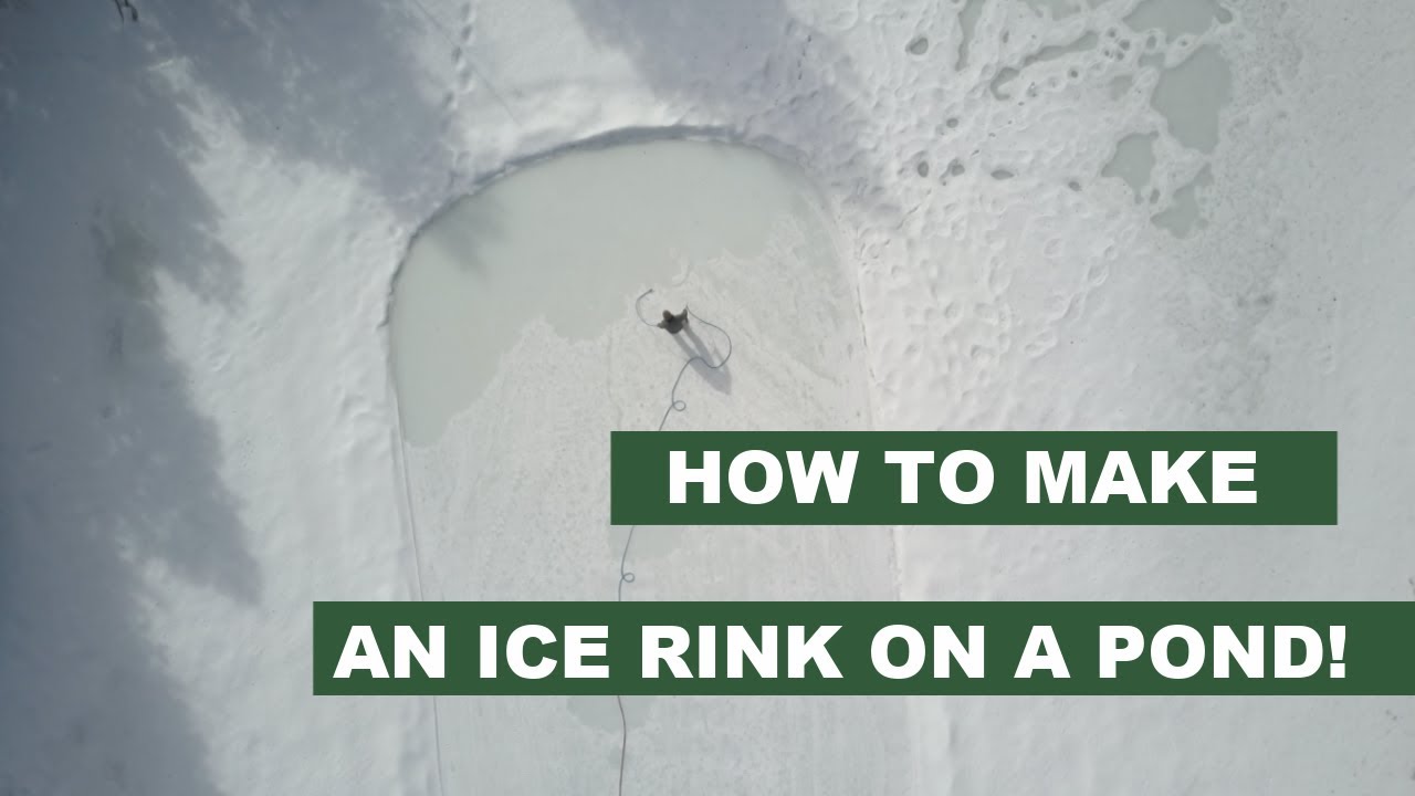 How to make an ice rink on your pond - Living off grid in a cabin in ...