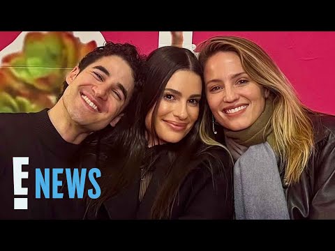 Lea Michele Reunites With Glee Costars Dianna Agron and Darren Criss | E! News