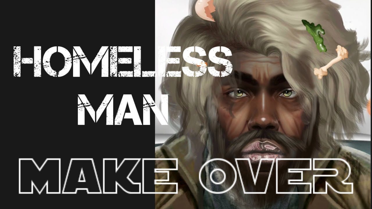 ASMR MAKE UP & MAKE OVER | Cleaning & Transform Homeless Man After 1 ...