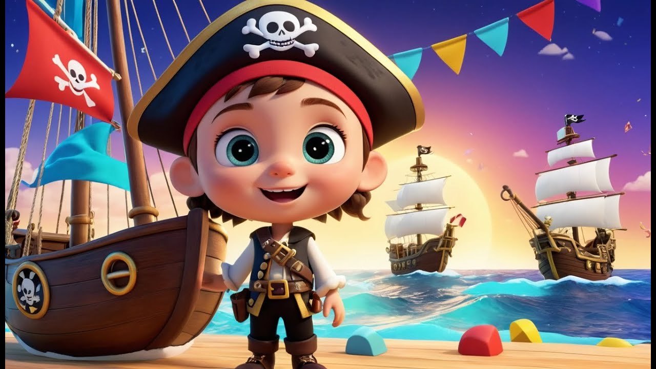 🏴‍☠️ Pirate Ship Voyage to Numbers Island 🏝️🔢 | Counting Adventure for ...