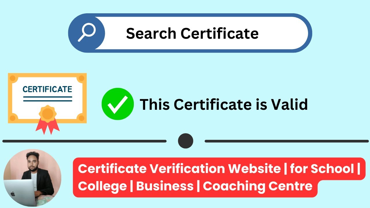 🎓 Certificate Verification Website Demo | How to Create Certificate Verification Tool for ...