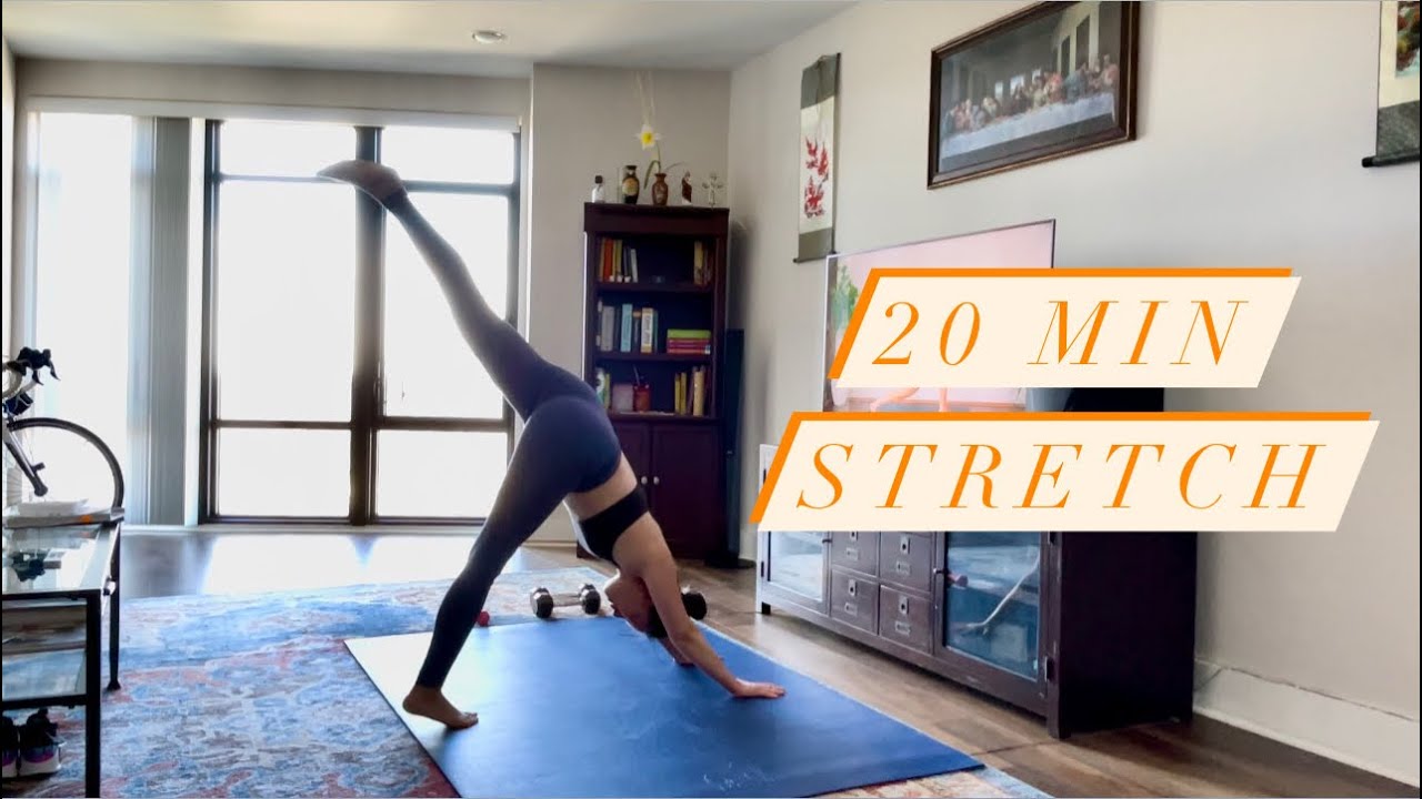 20 MIN FULL BODY STRETCH - for Stress Relief & Flexibility - YouTube