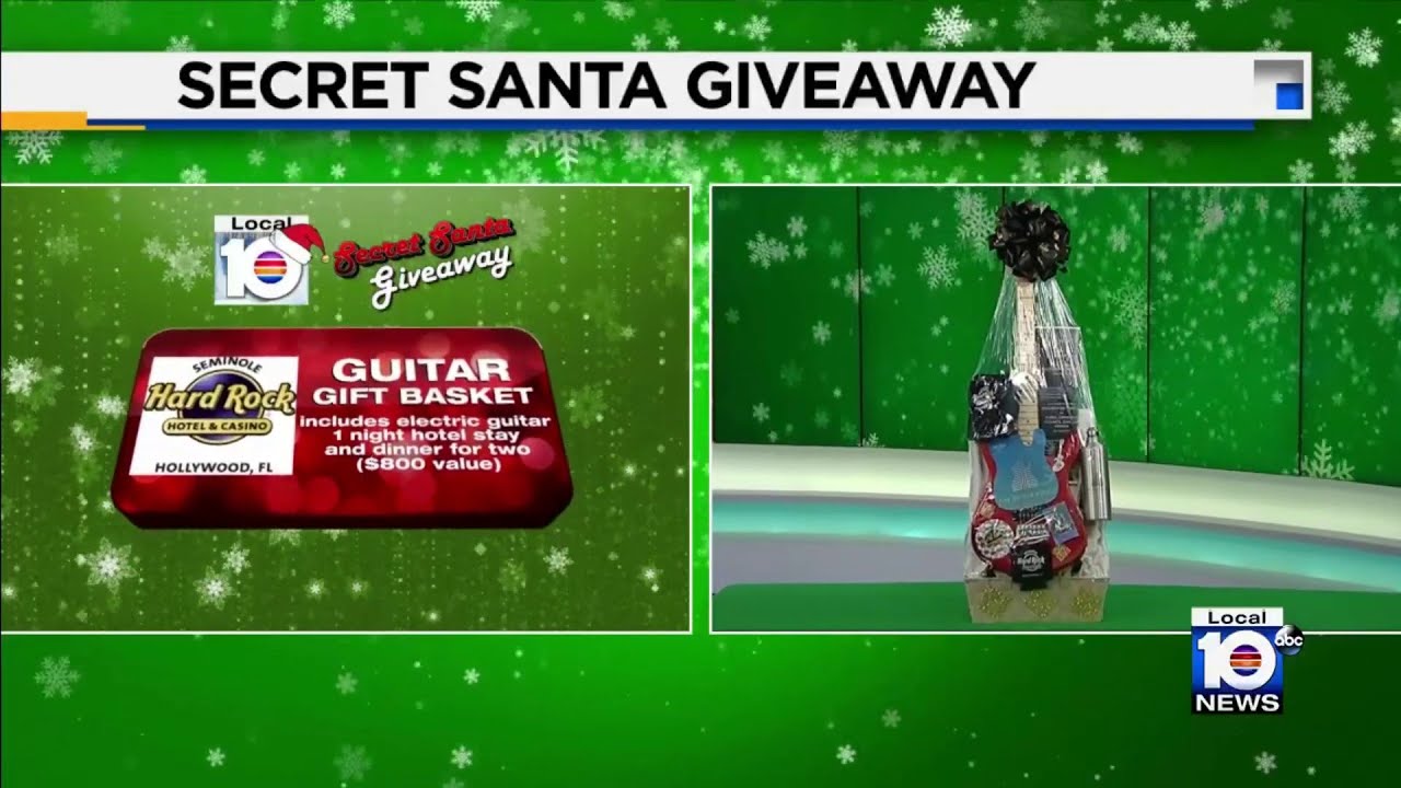 Hard Rock guitar gift basket is next Secret Santa prize! - YouTube
