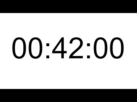 42 Minute Timer - 42 Minute Countdown Timer - YouTube