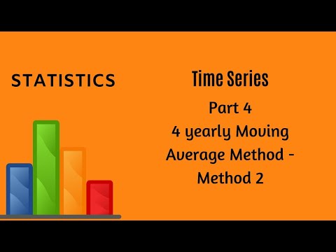 Time Series - Part 4 - Statistics - 4 Yearly Moving Averages - Method 2 ...