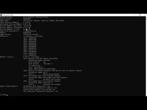SYSTEMINFO AND HOSTNAME windows Basic Networking Commands Tutorial Part-1 {2021} - YouTube