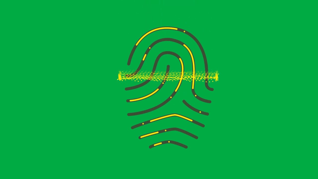 Fingerprint Scan Green Screen - YouTube